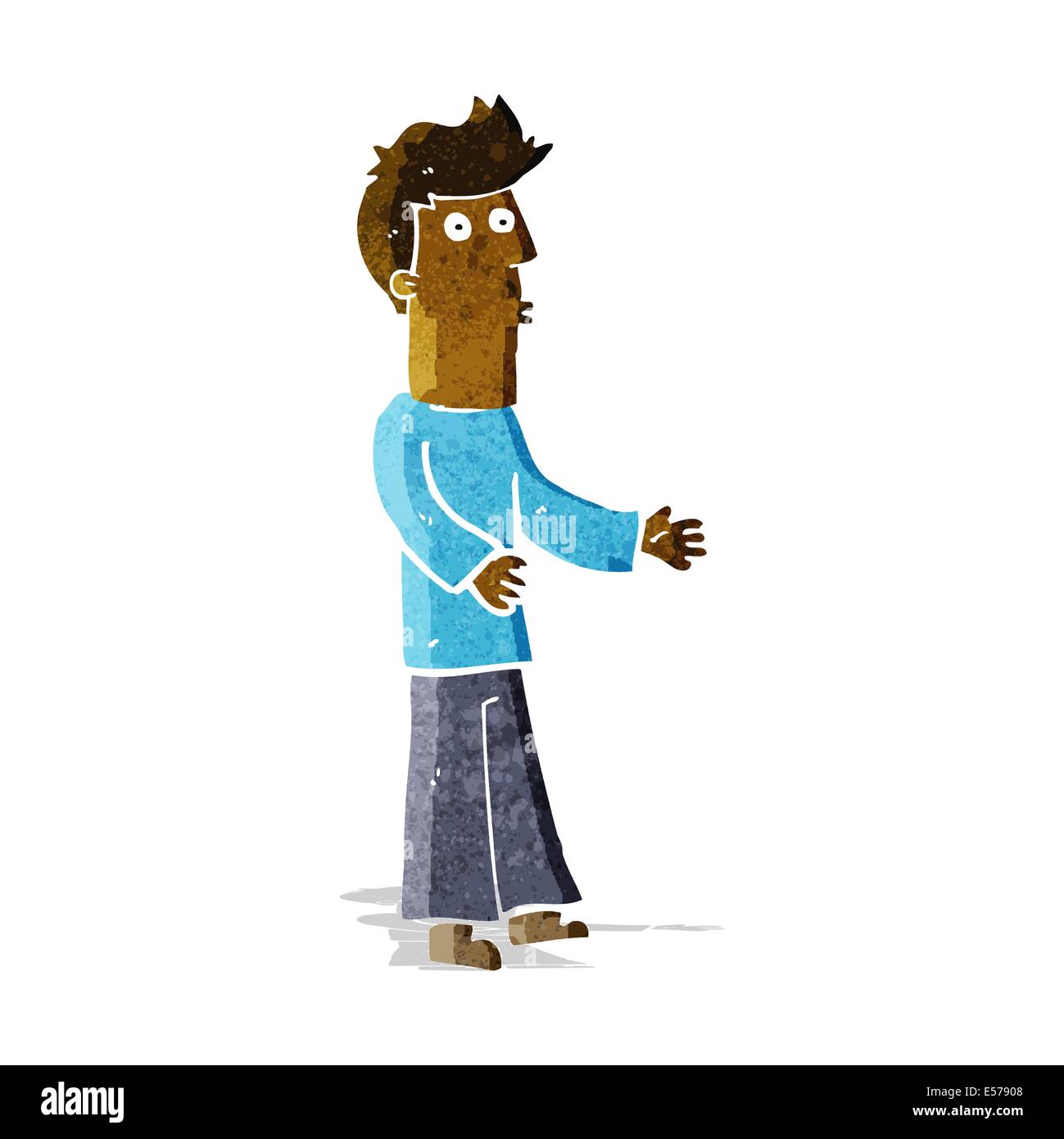 cartoon man explaining Stock Vector Image & Art - Alamy