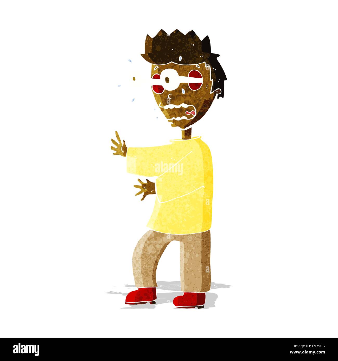 cartoon terrified boy Stock Vector Image & Art - Alamy