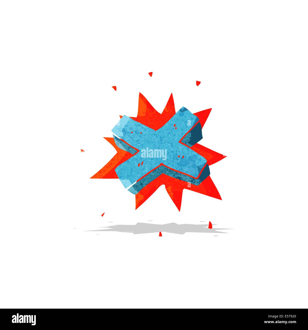 Cartoon negative cross symbol hi-res stock photography and images - Alamy