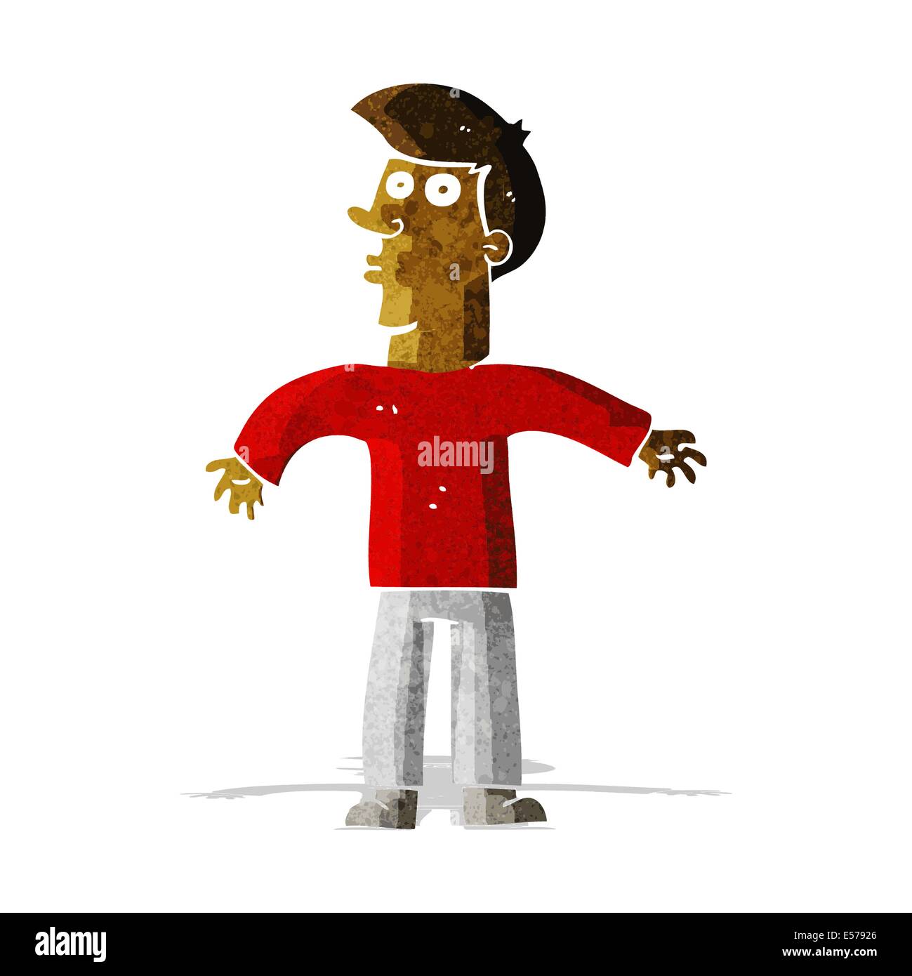 Shrugging man Stock Vector Images - Alamy