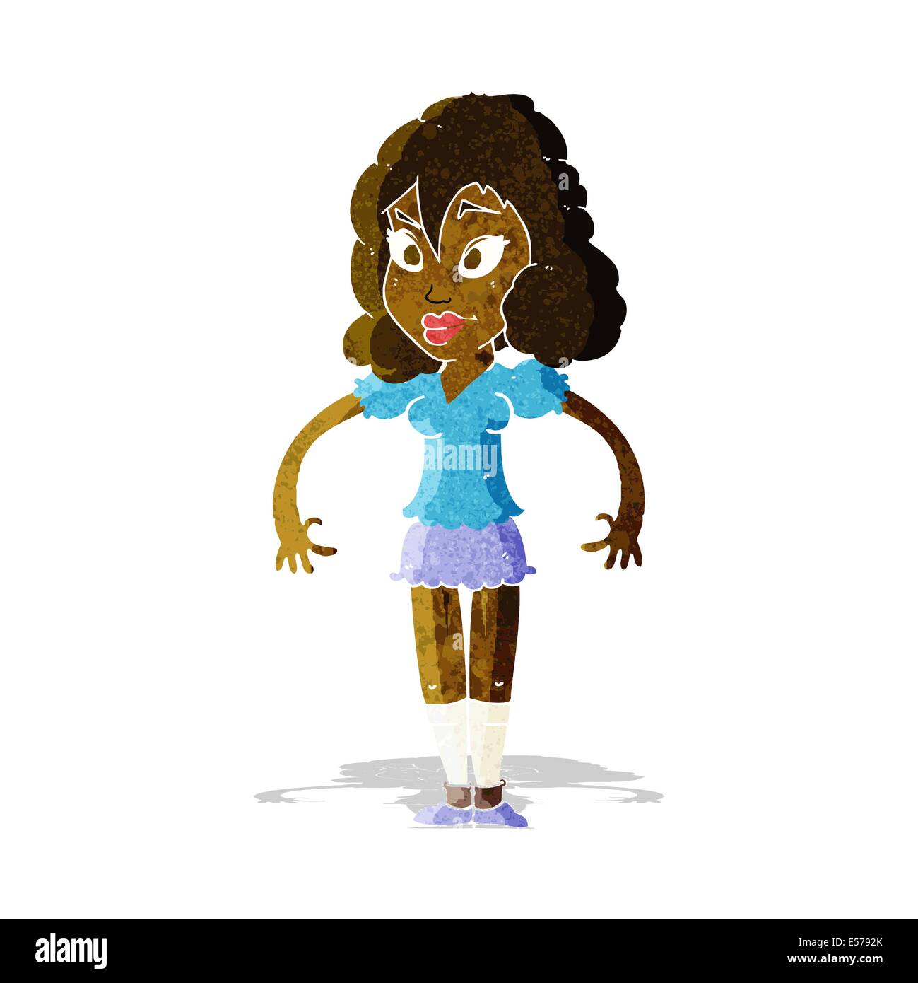 cartoon pretty woman Stock Vector Image & Art - Alamy