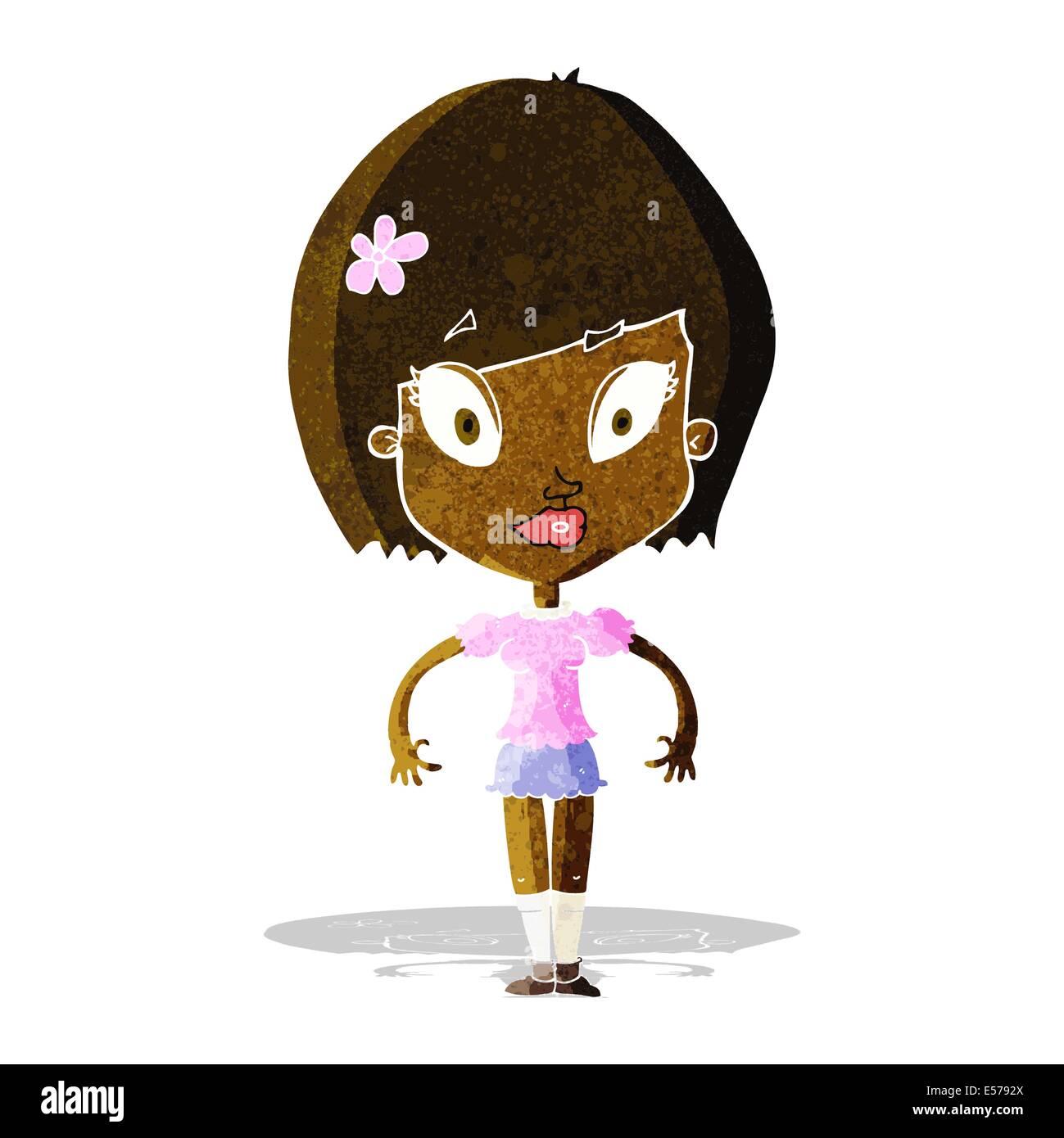 cartoon pretty woman Stock Vector Image & Art - Alamy