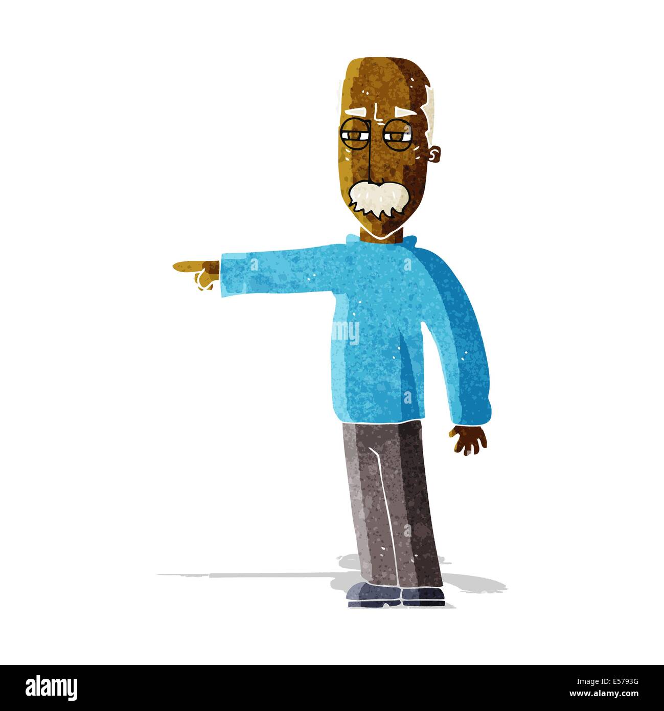 cartoon old man gesturing Get Out! Stock Vector Image & Art - Alamy