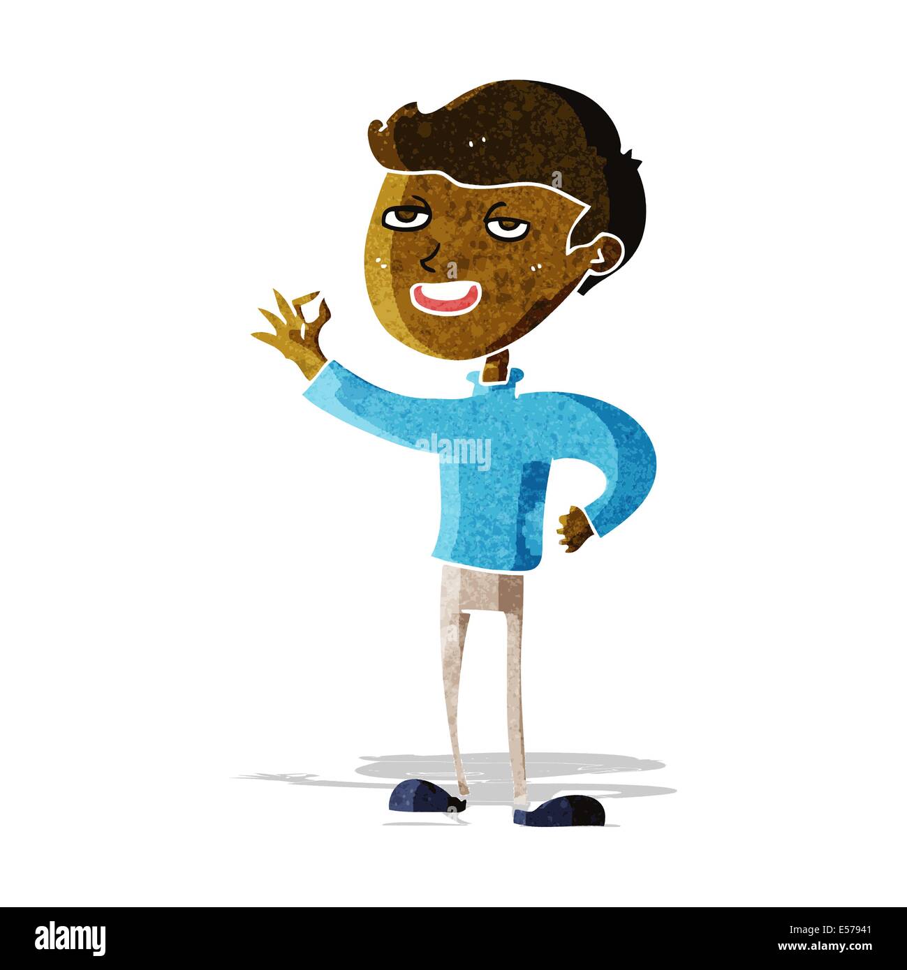 cartoon man making excellent gesture Stock Vector Image & Art - Alamy