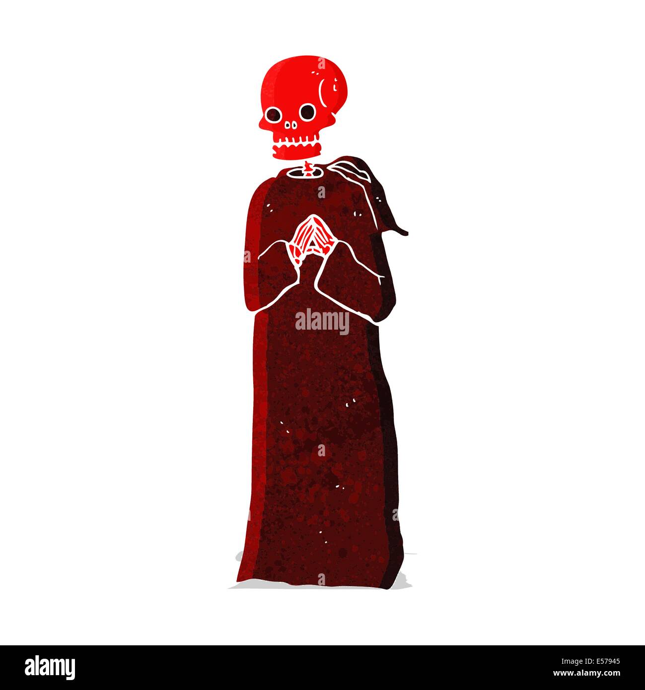cartoon spooky skeleton in robe Stock Vector Image & Art - Alamy