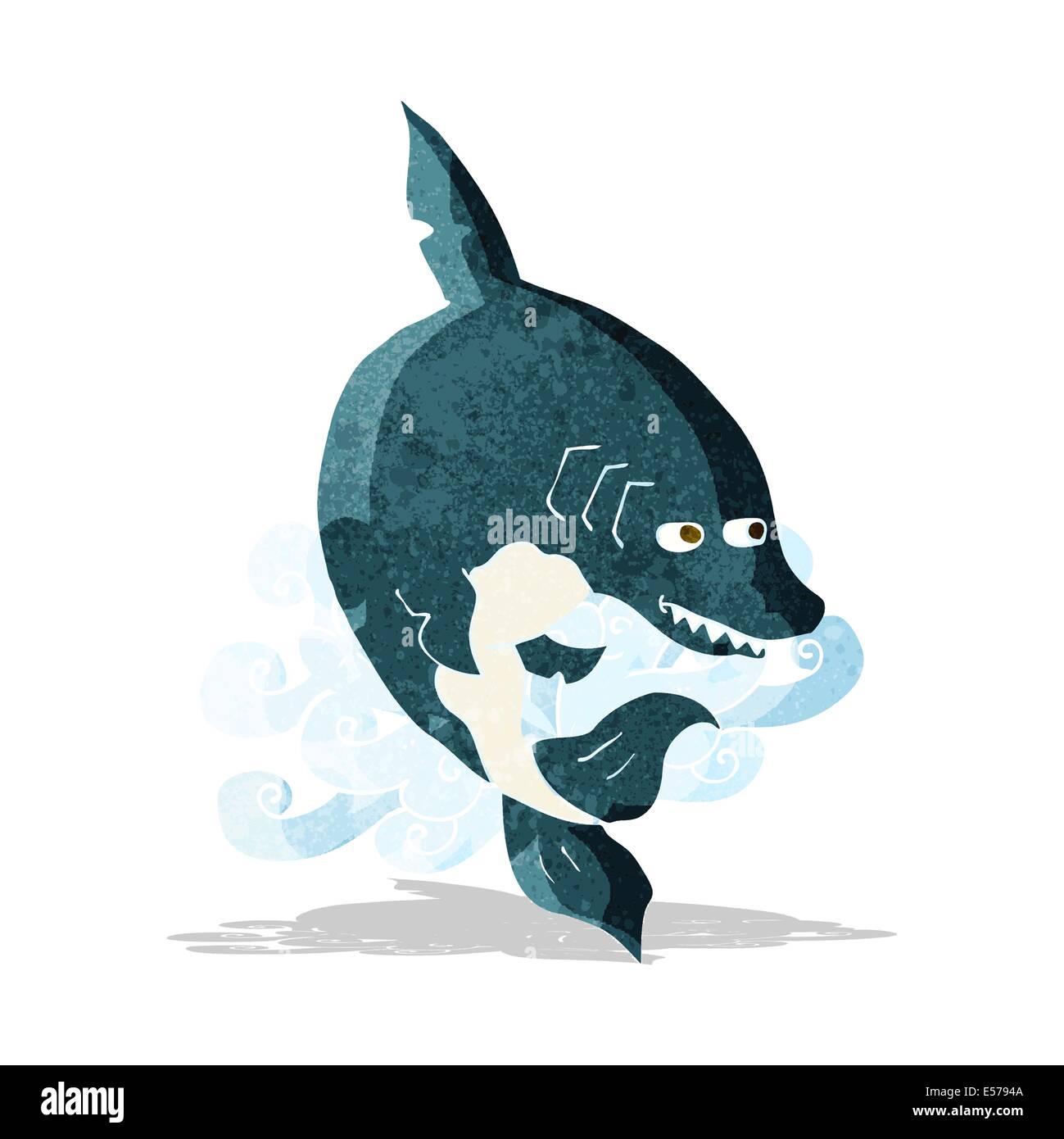 funny cartoon shark Stock Vector Image & Art - Alamy