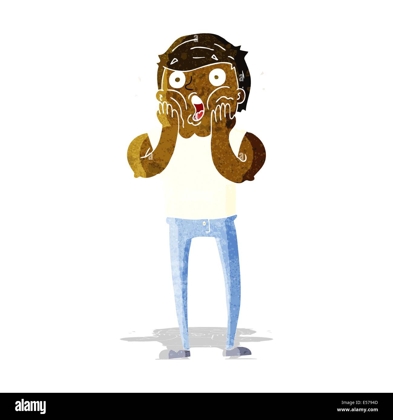 Cartoon gasping man hi-res stock photography and images - Alamy