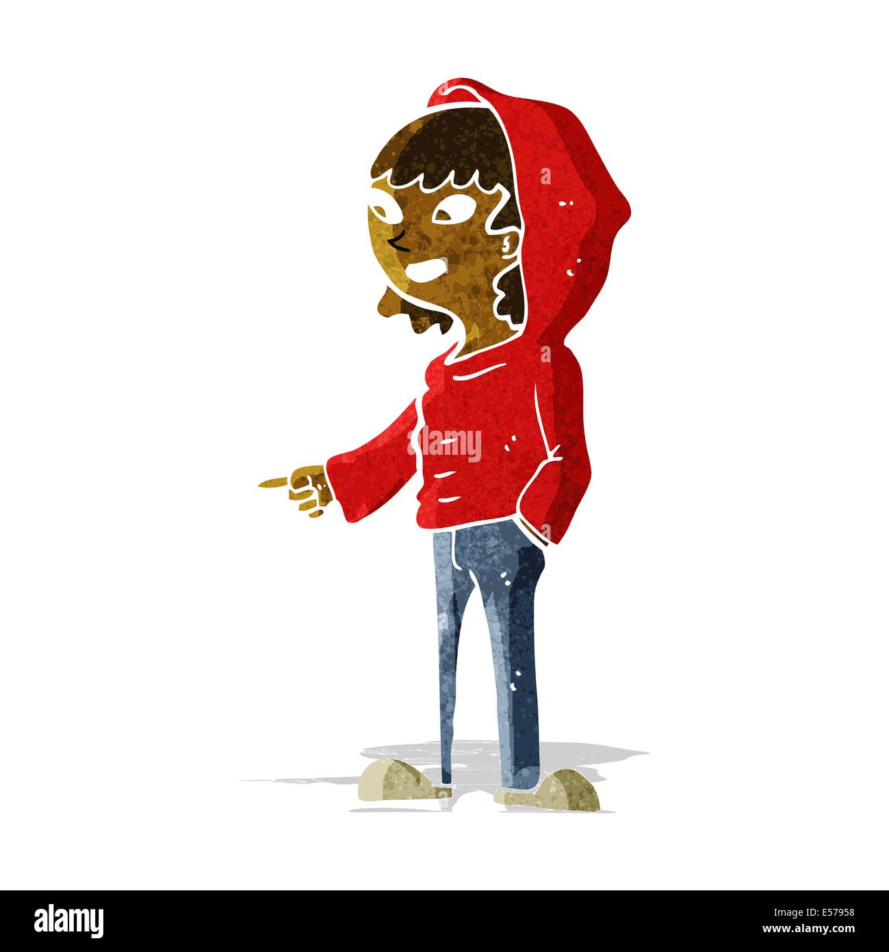 cartoon pointing teenager Stock Vector Image & Art - Alamy
