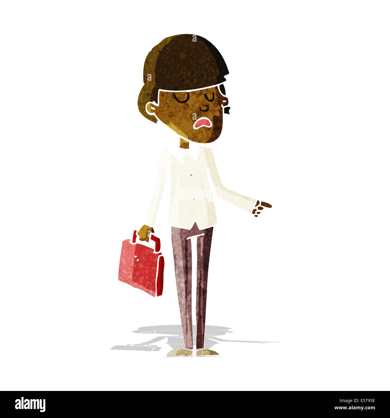 cartoon arrogant businessman pointing Stock Vector Image & Art - Alamy