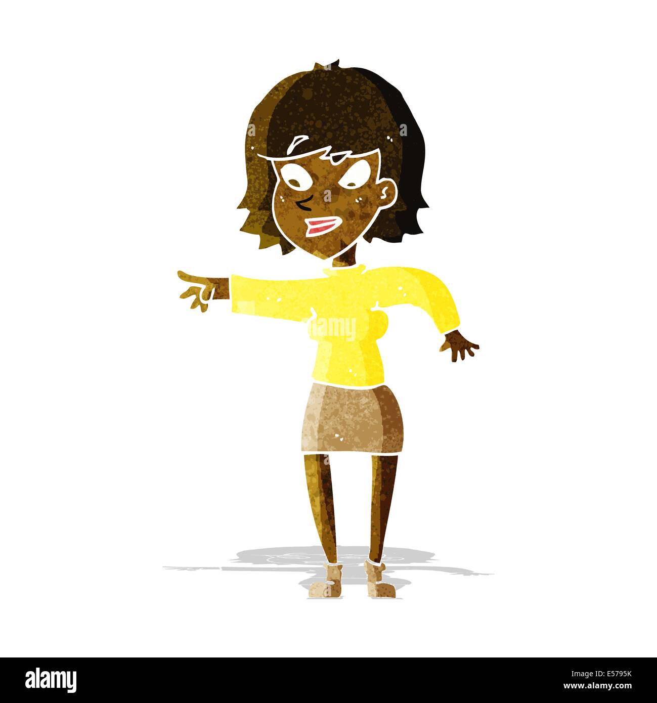 cartoon woman pointing Stock Vector Image & Art - Alamy
