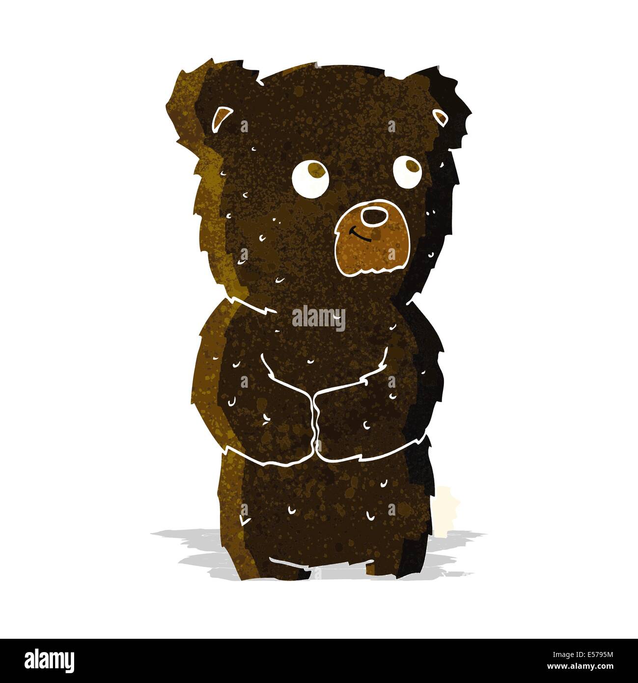 cartoon black bear cub Stock Vector Image & Art - Alamy
