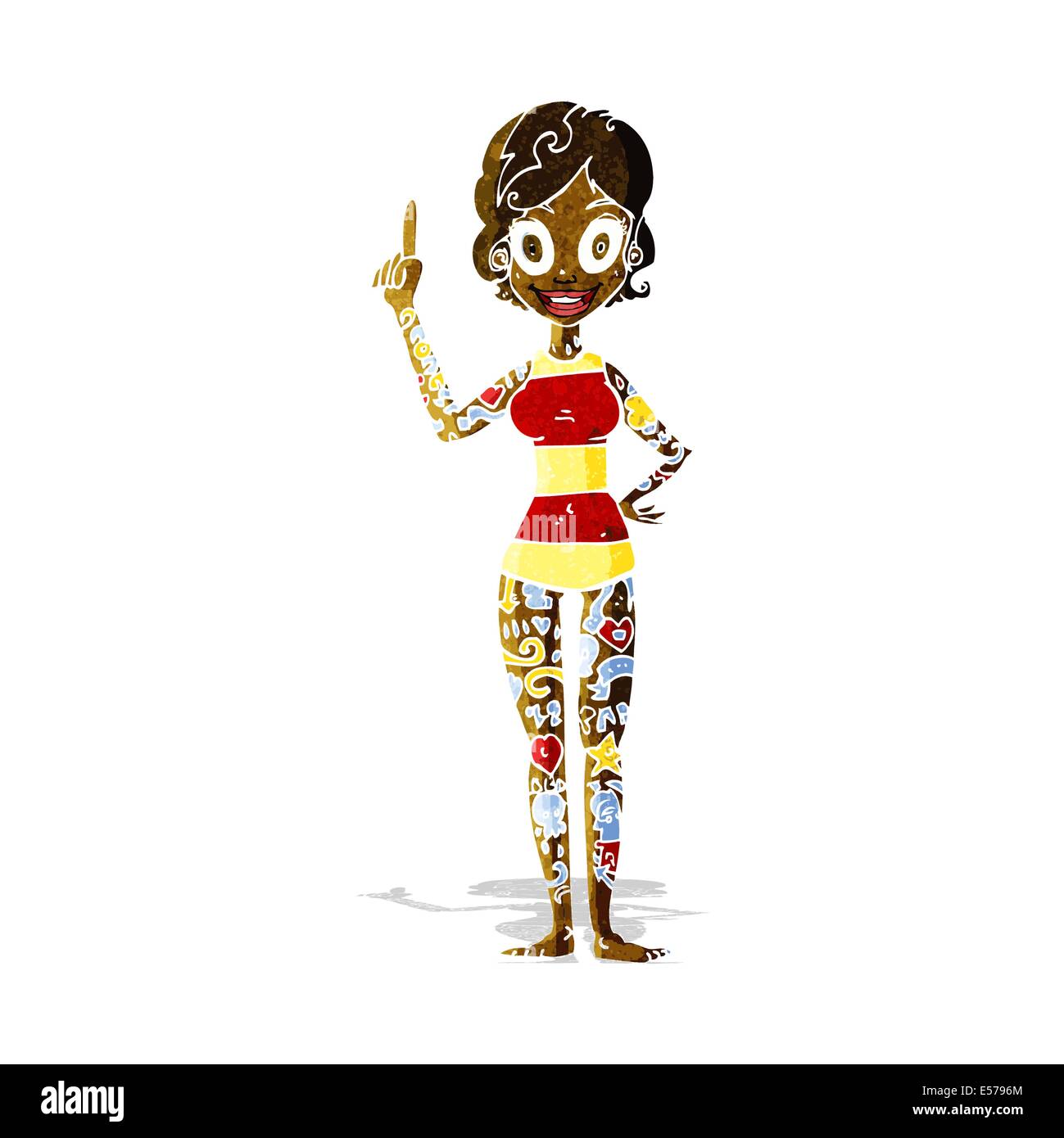 Female with tattoos Cut Out Stock Images & Pictures - Alamy