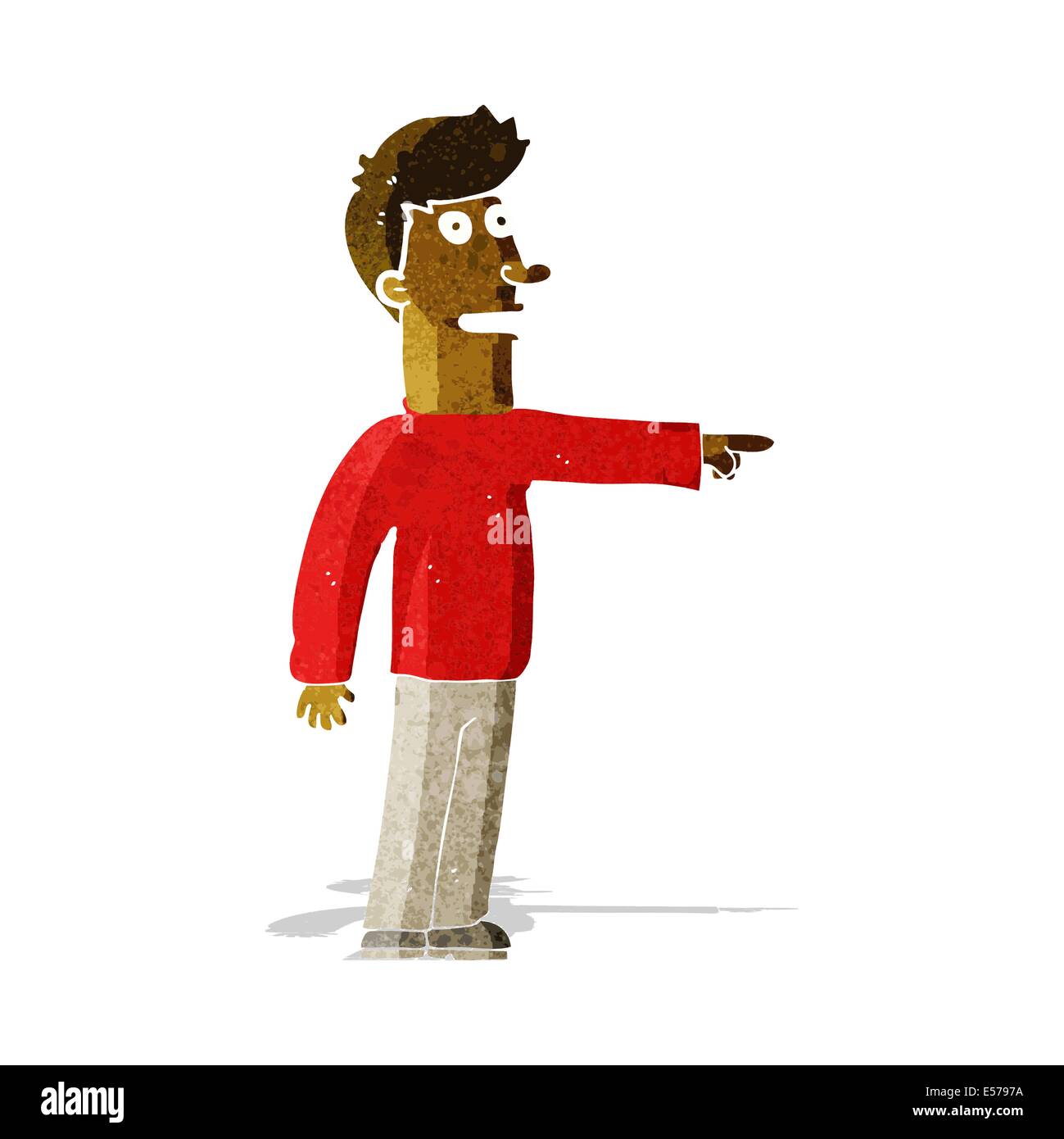 cartoon man pointing Stock Vector Image & Art - Alamy