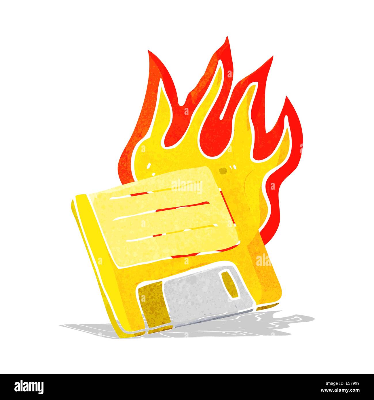 cartoon old computer disk Stock Vector Image & Art - Alamy