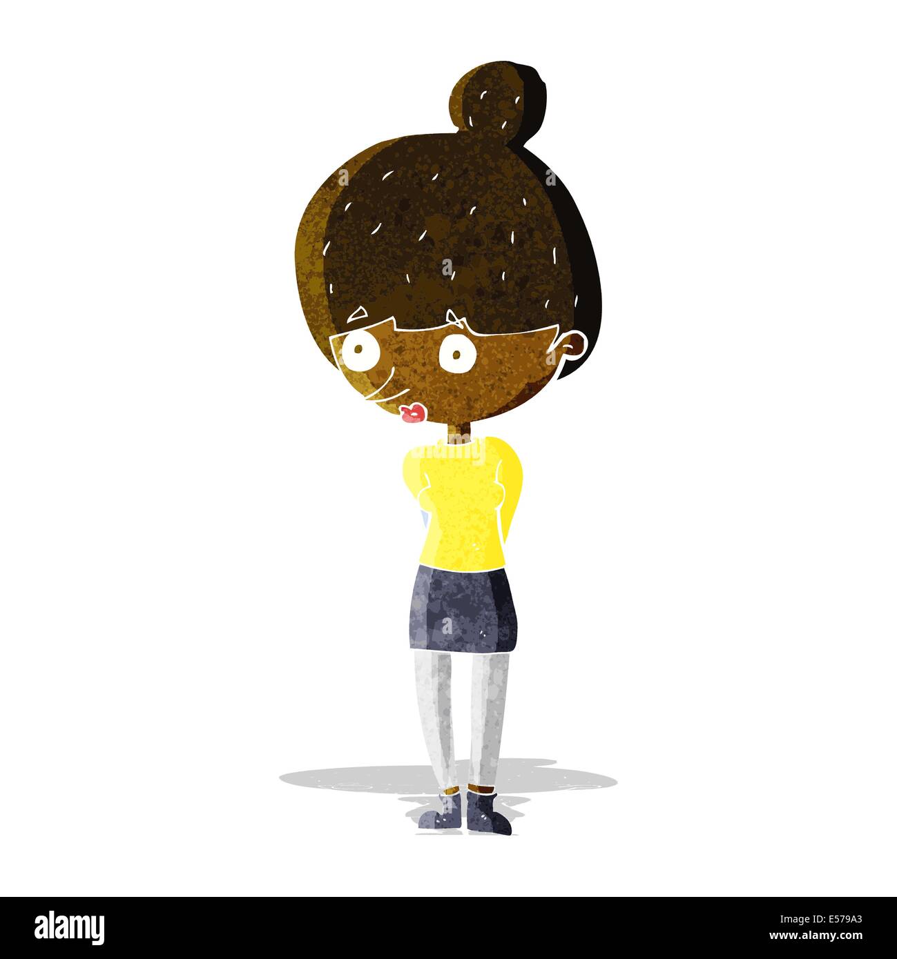 cartoon woman staring Stock Vector Image & Art - Alamy