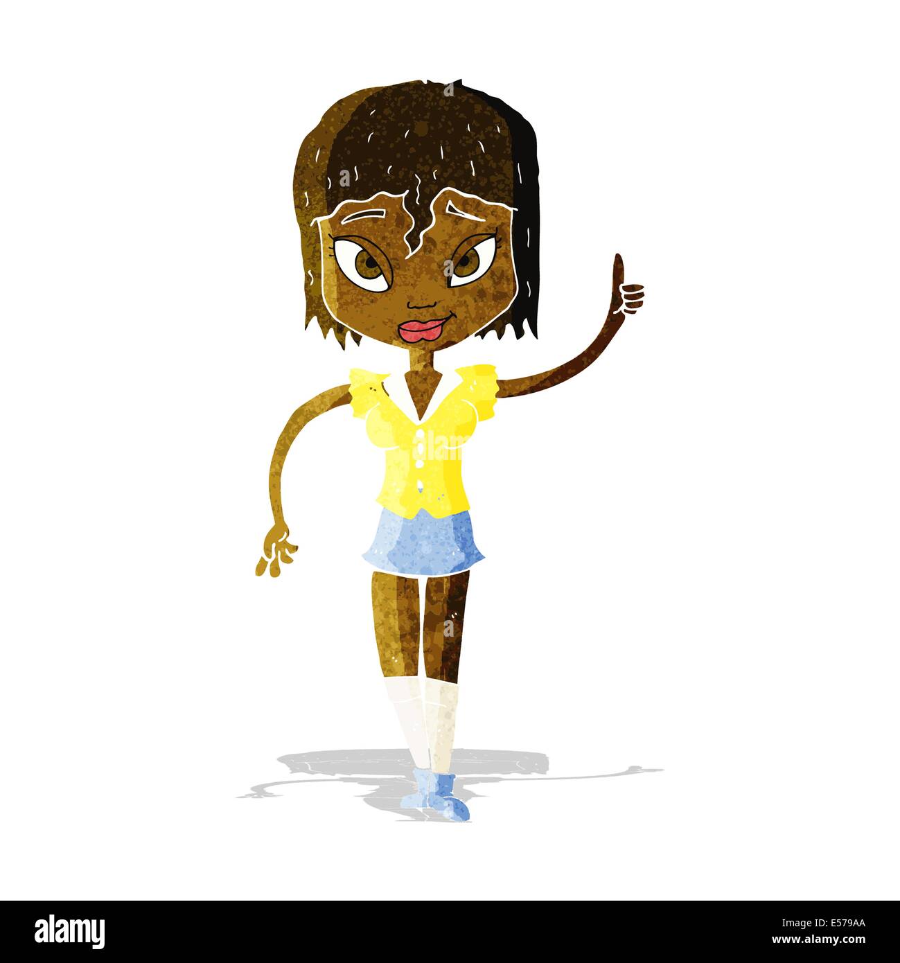 cartoon woman making point Stock Vector Image & Art - Alamy