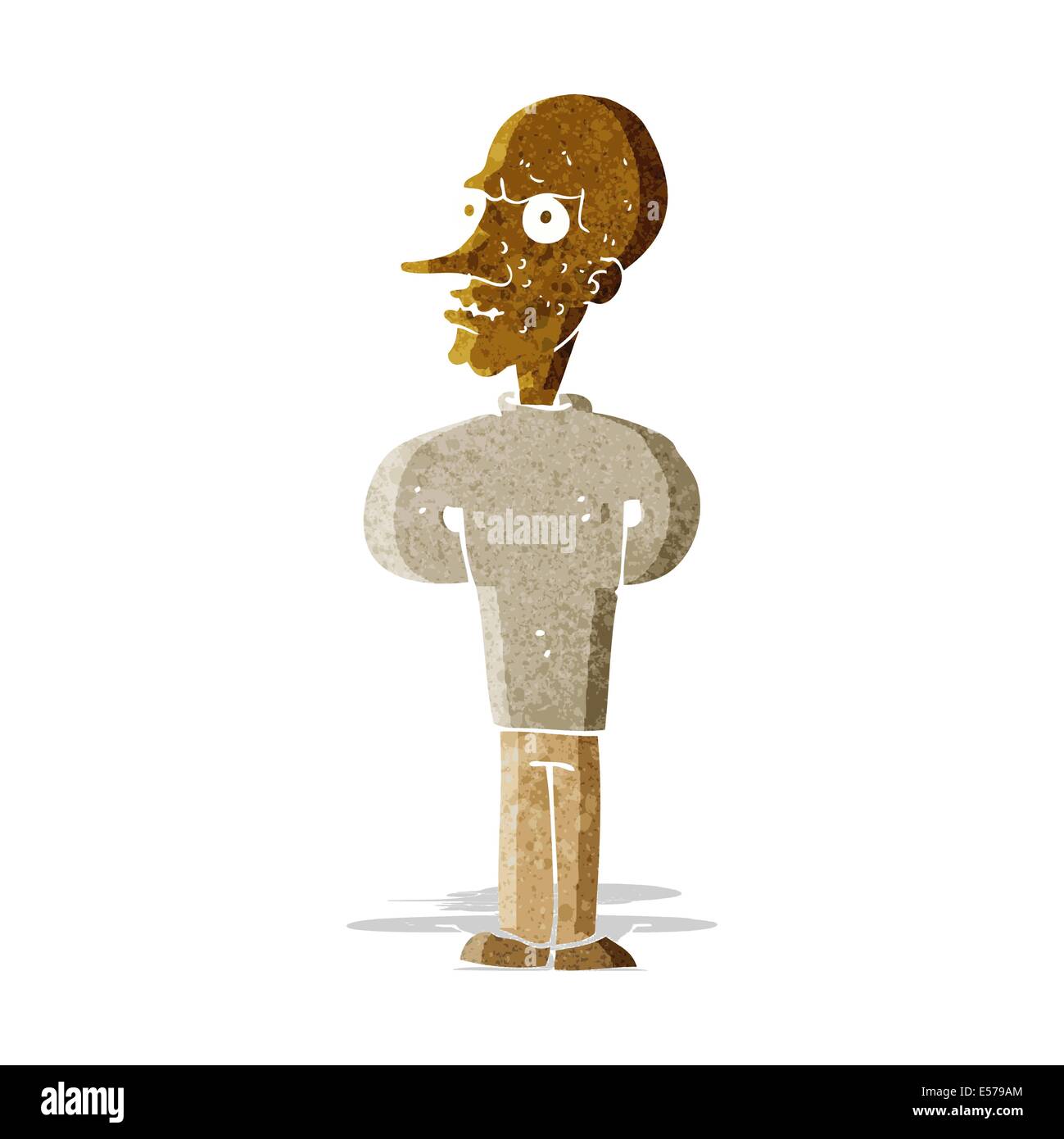 Cartoon evil bald man hi-res stock photography and images - Alamy