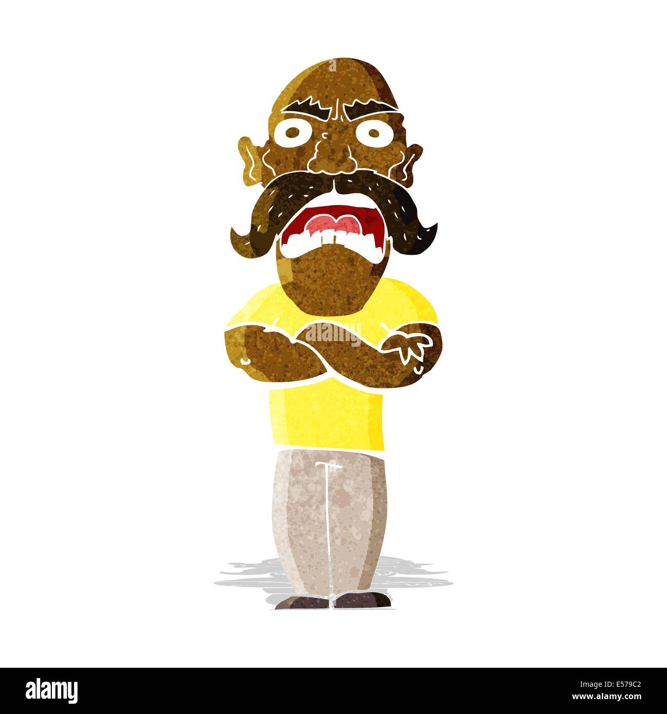cartoon angry man Stock Vector Image & Art - Alamy