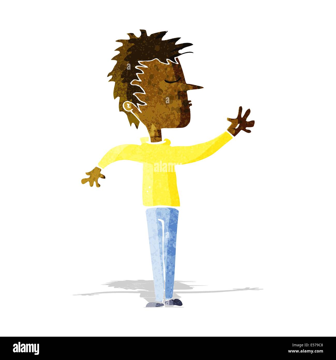 cartoon dismissive man Stock Vector Image & Art - Alamy