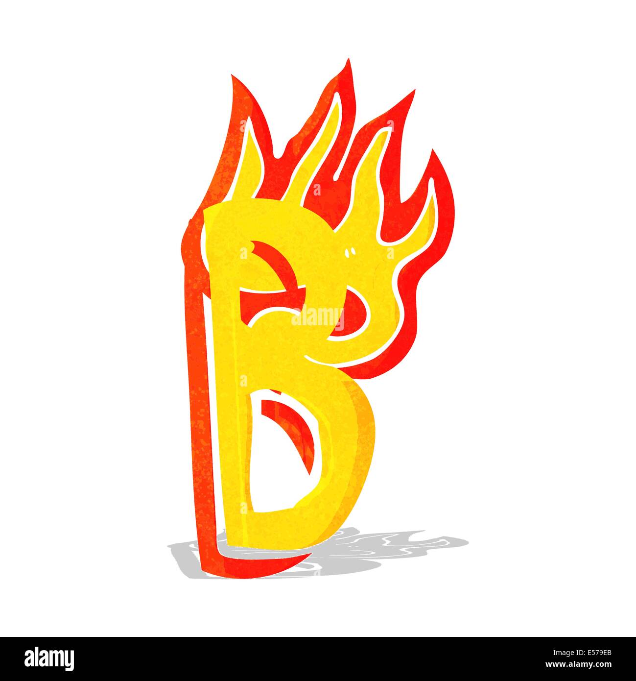 cartoon flaming letter Stock Vector Image & Art - Alamy