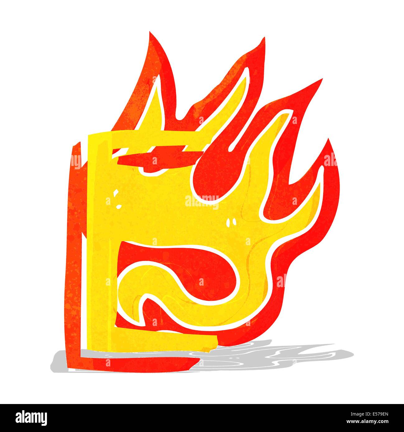 cartoon flaming letter Stock Vector Image & Art - Alamy