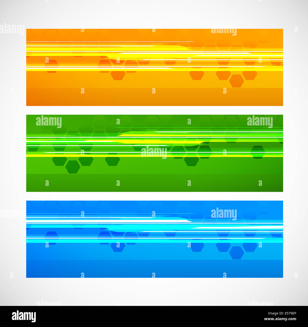 Set of tech banners Stock Photo - Alamy