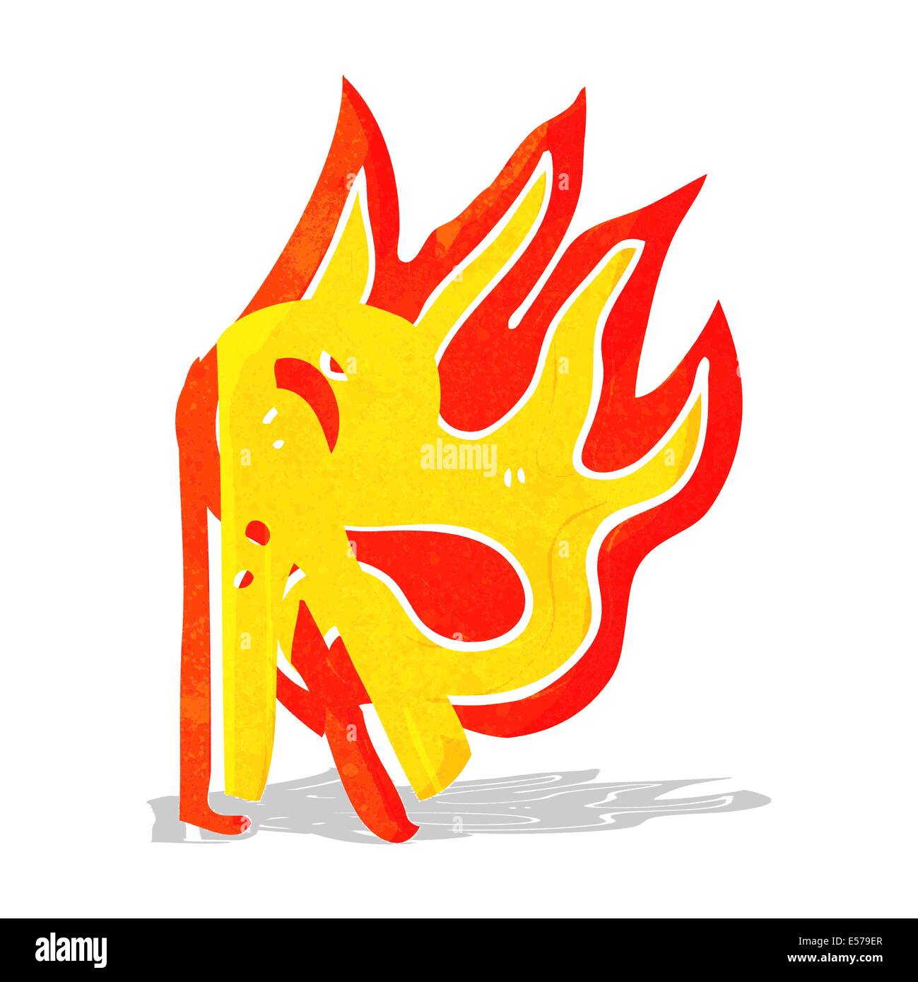 cartoon flaming letter Stock Vector Image & Art - Alamy