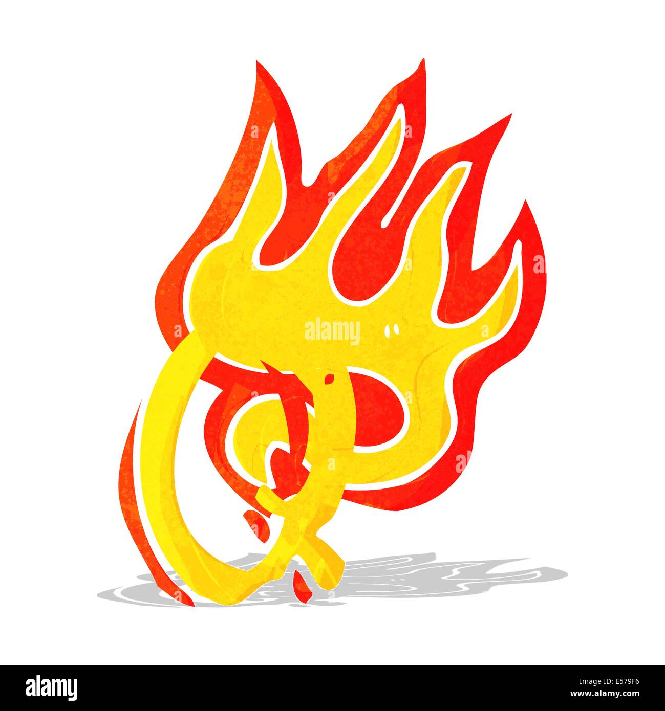 cartoon flaming letter Stock Vector Image & Art - Alamy