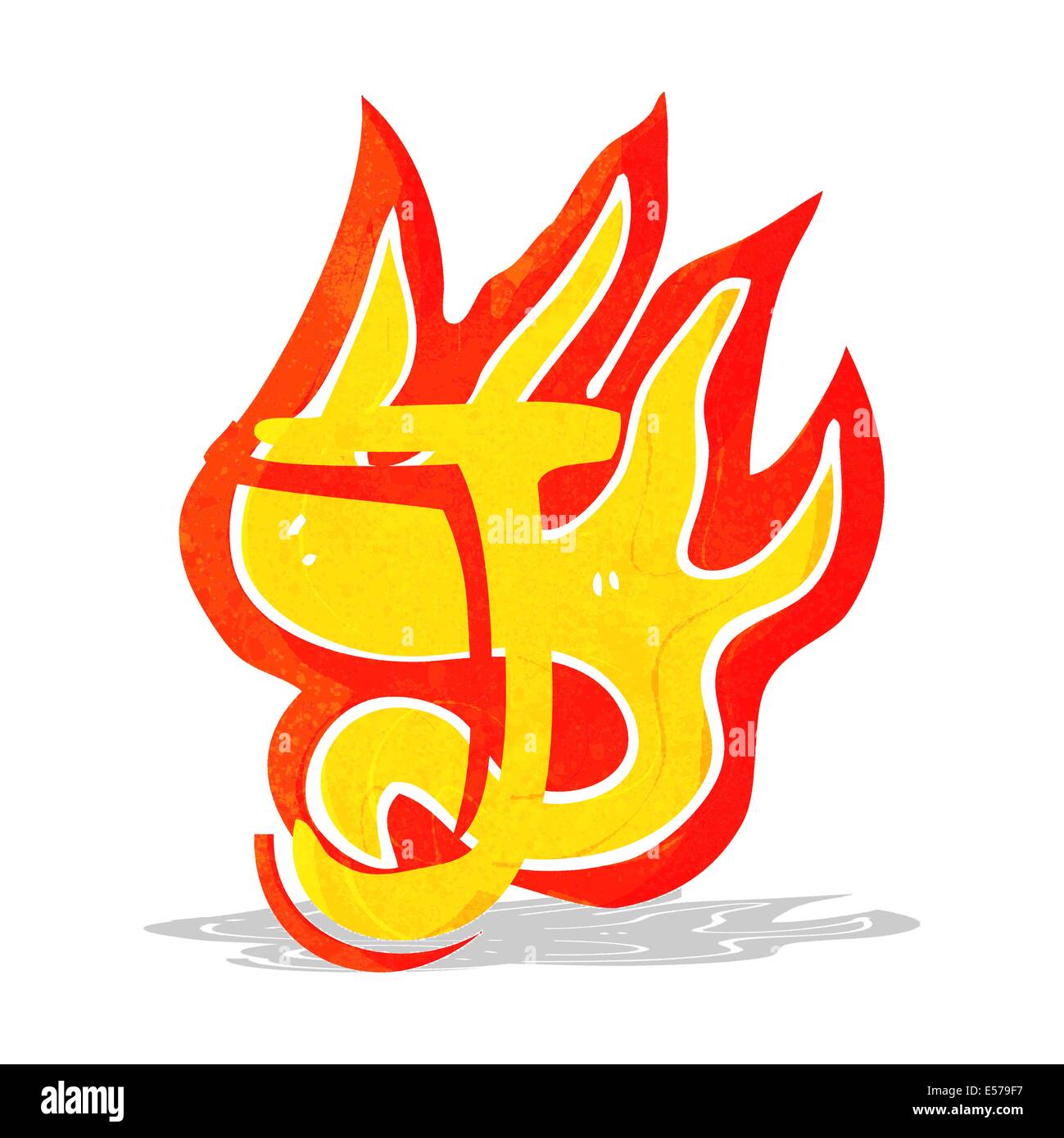 cartoon flaming letter Stock Vector Image & Art - Alamy