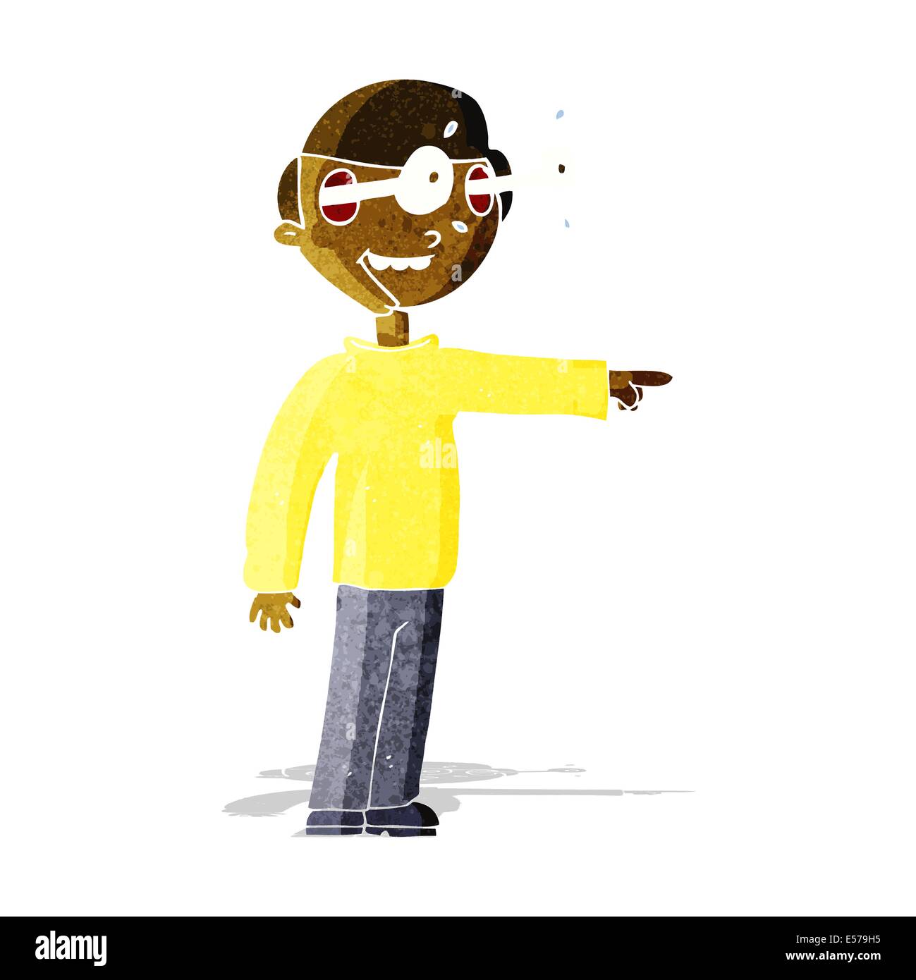 cartoon staring man Stock Vector Image & Art - Alamy