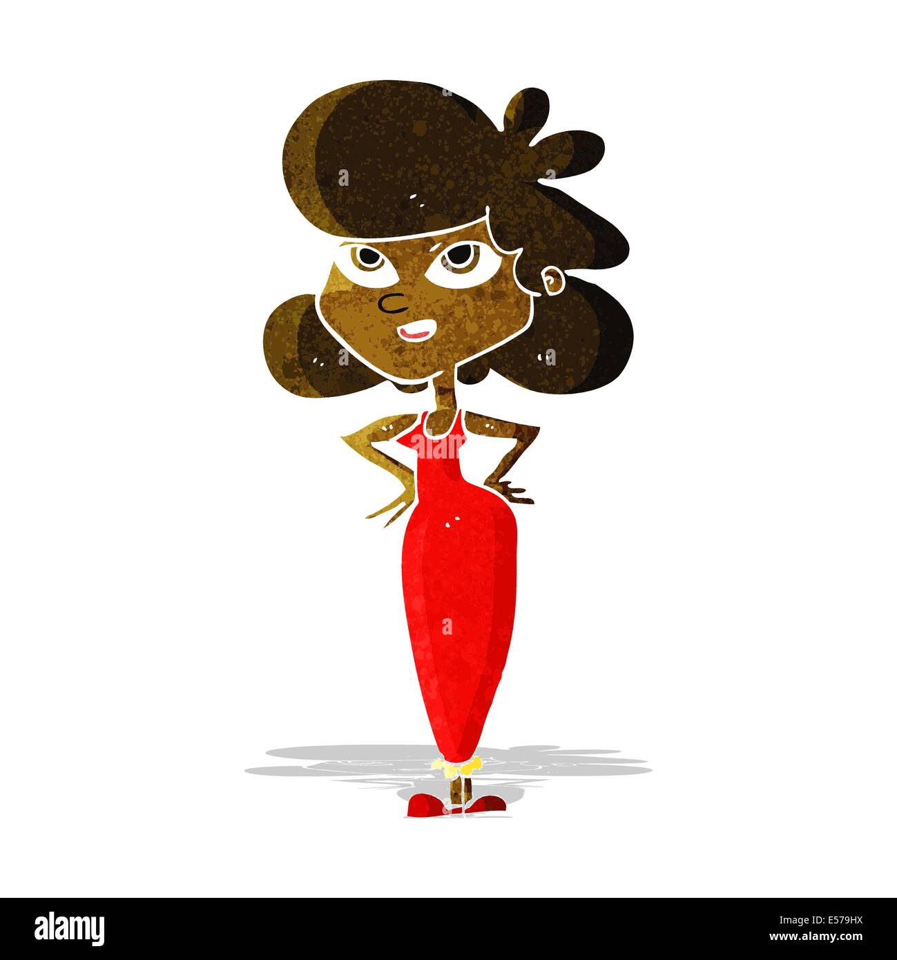 Cartoon girl hands on hips hi-res stock photography and images - Alamy