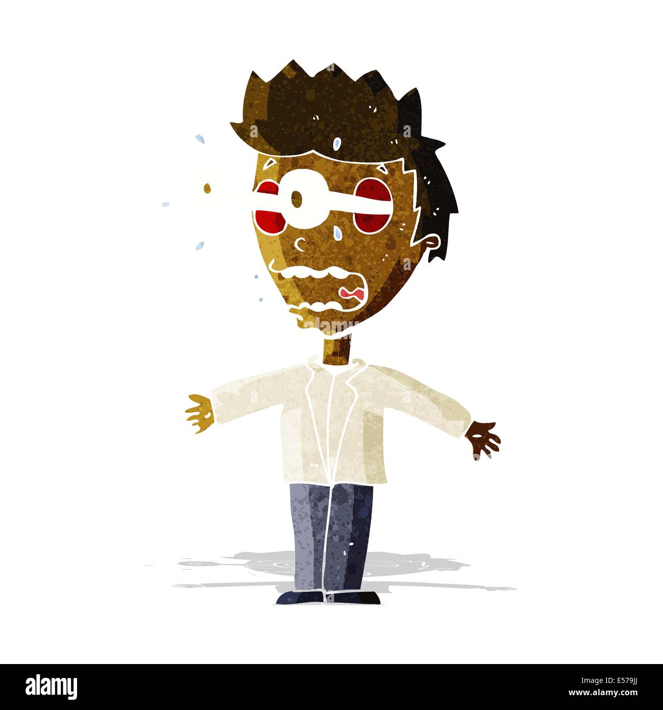 Cartoon staring man hi-res stock photography and images - Alamy