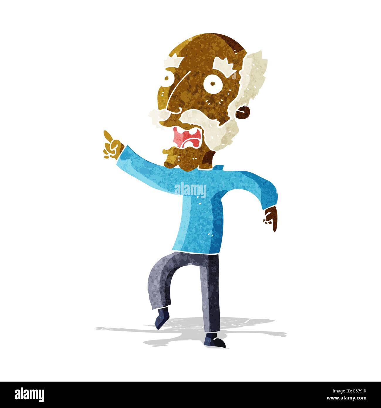 Cartoon frightened old man hi-res stock photography and images - Alamy