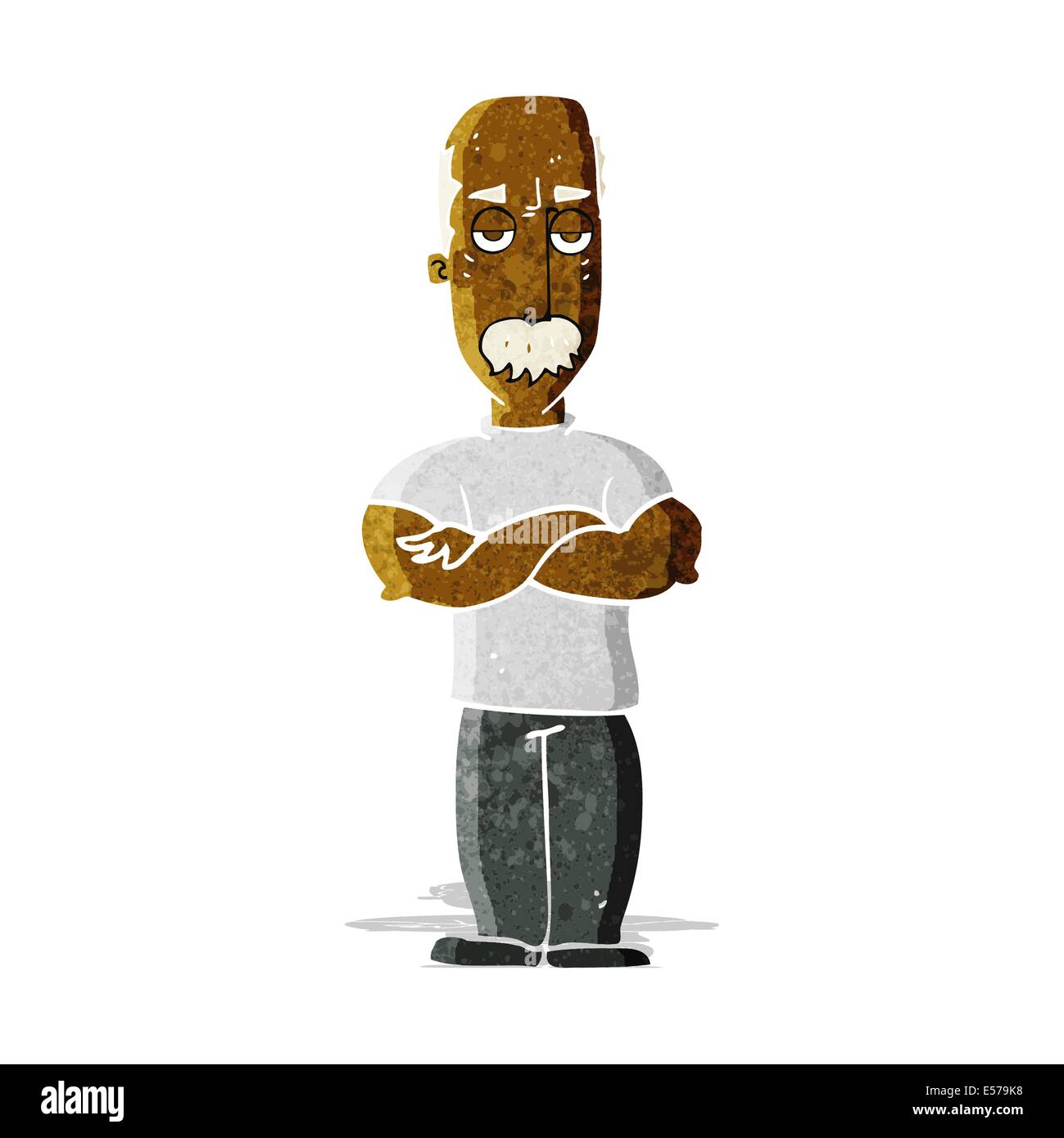 cartoon angry man with mustache Stock Vector Image & Art - Alamy