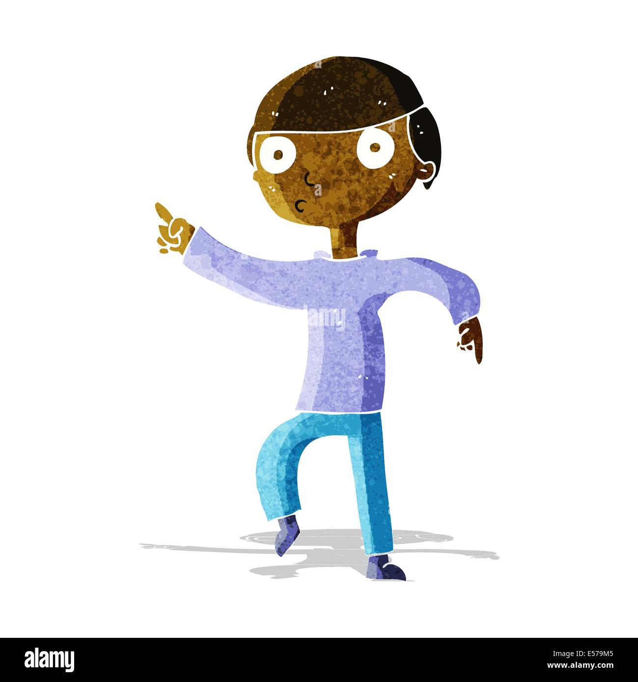 Cartoon boy pointing Stock Vector Images - Alamy
