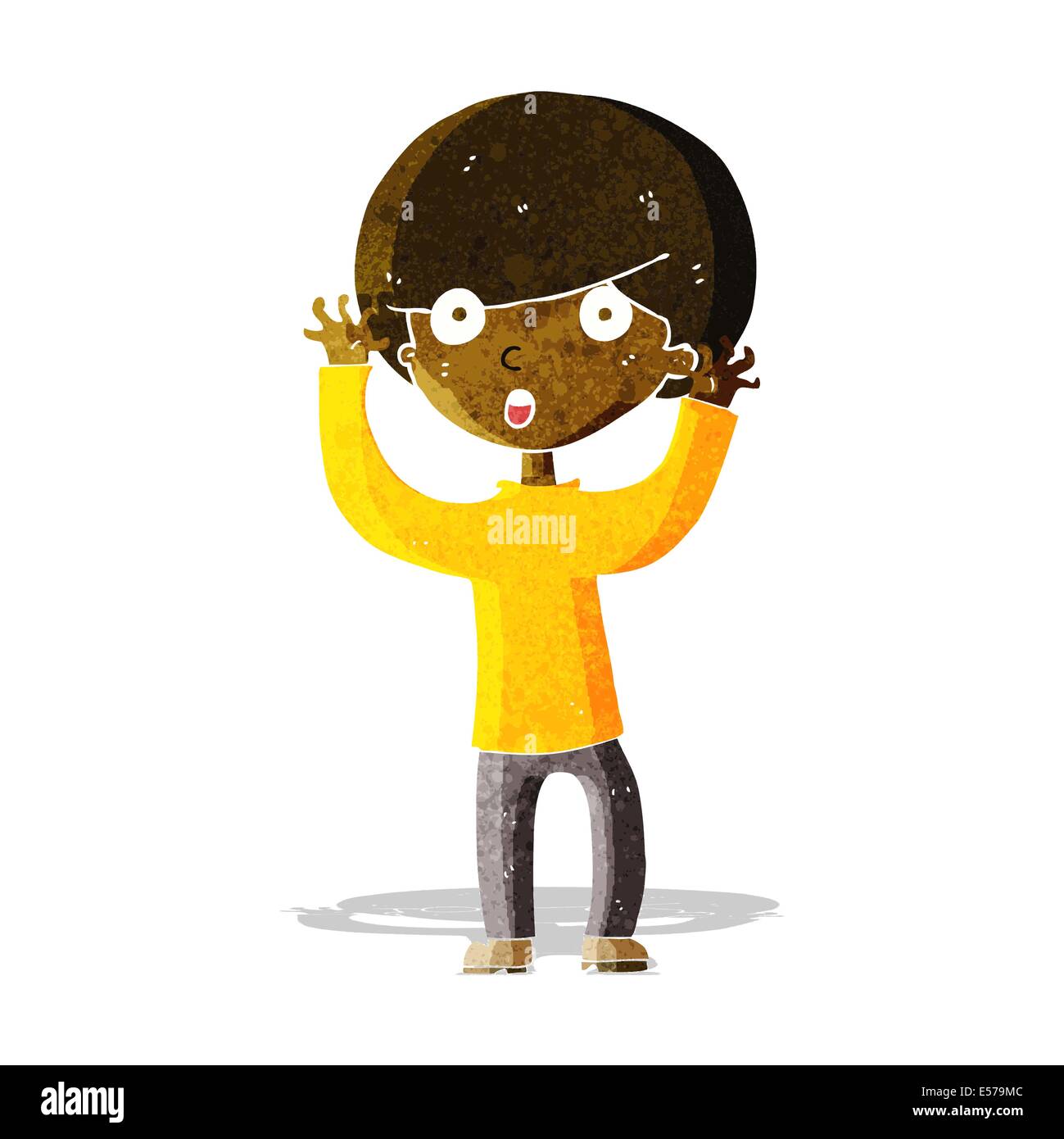 cartoon startled boy Stock Vector Image & Art - Alamy