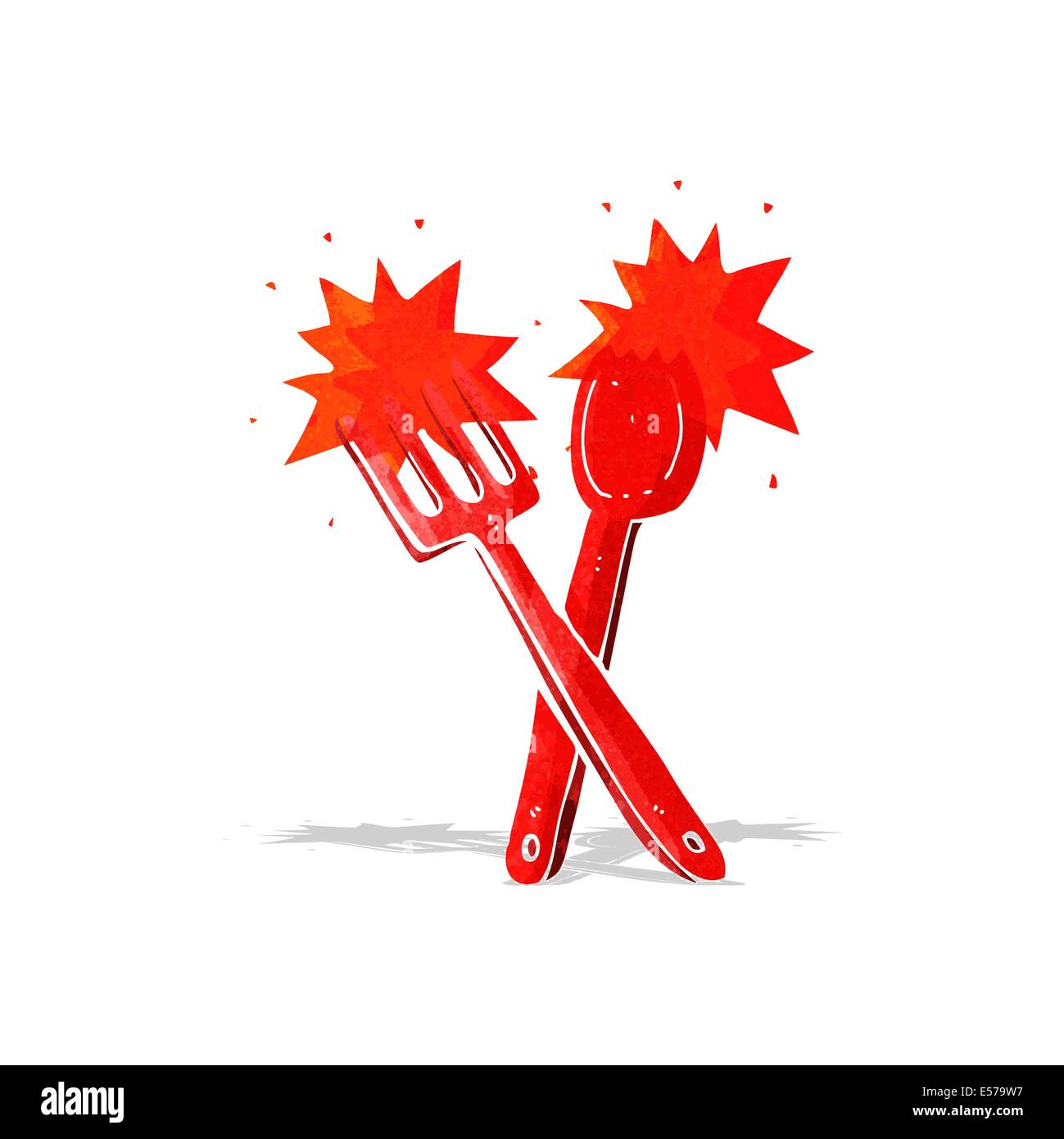 Cartoon cutlery Cut Out Stock Images & Pictures - Alamy