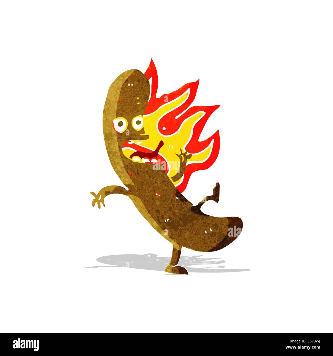 crazy cartoon sausage Stock Vector Image & Art - Alamy