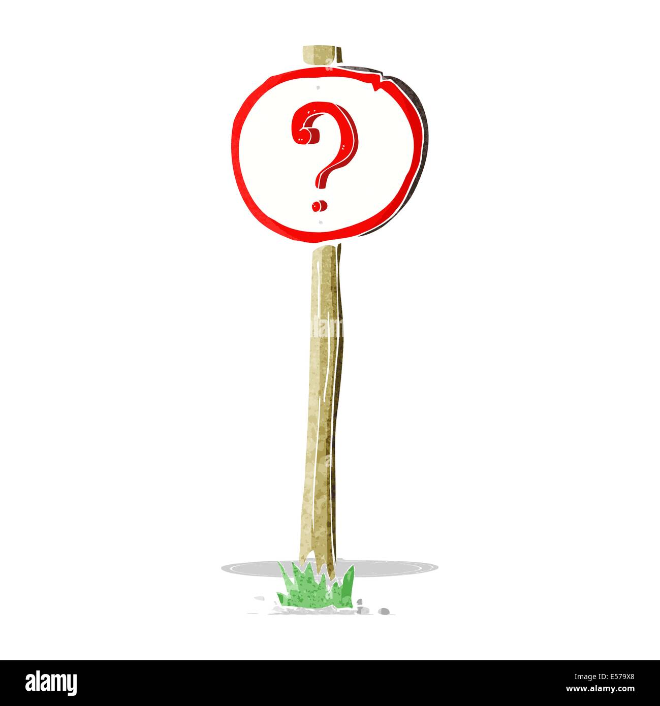 Cartoon signpost question mark hi-res stock photography and images - Alamy