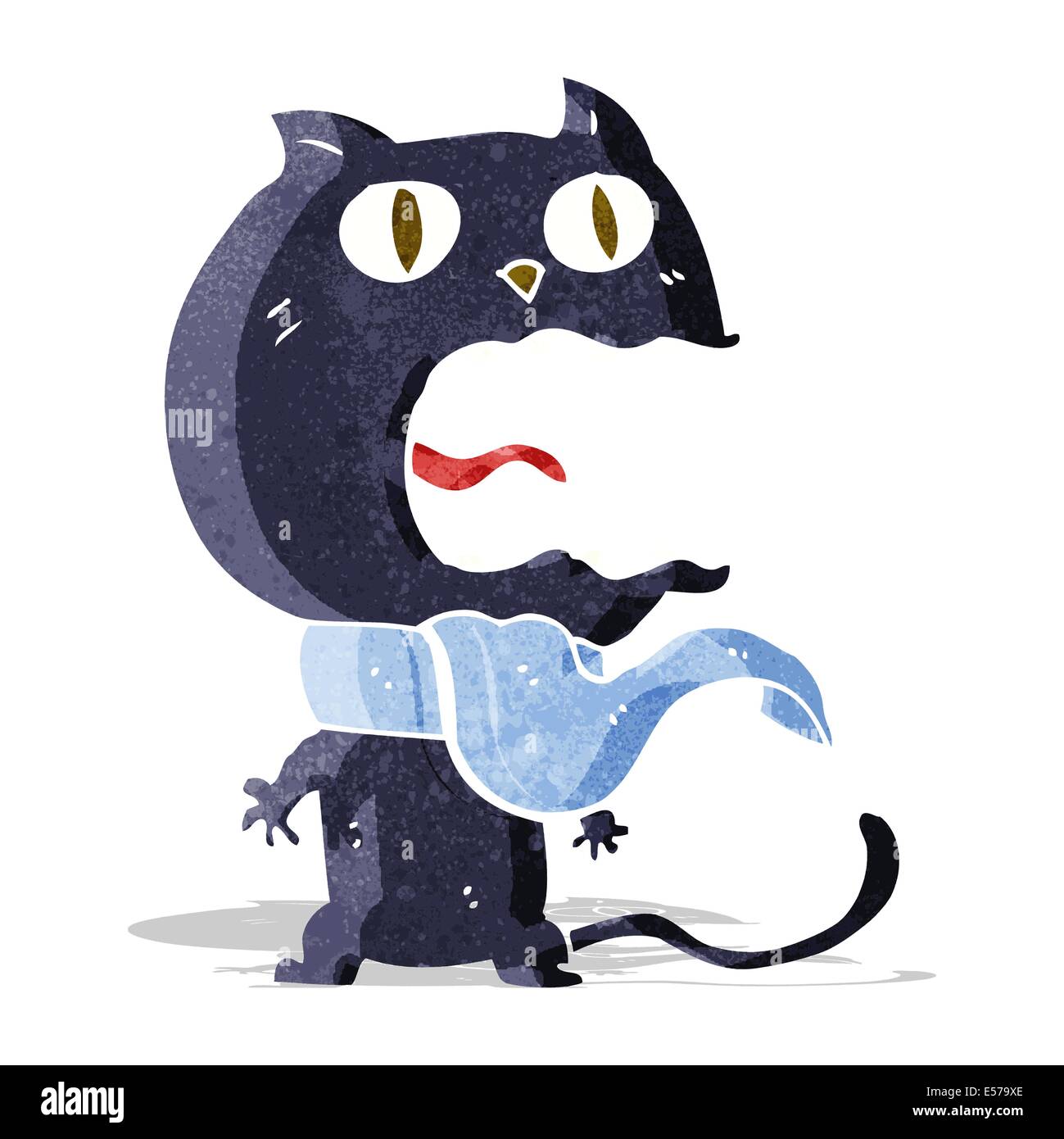 cartoon frightened cat Stock Vector Image & Art - Alamy