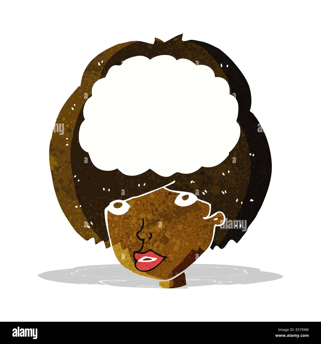 cartoon empty headed woman Stock Vector Image & Art - Alamy