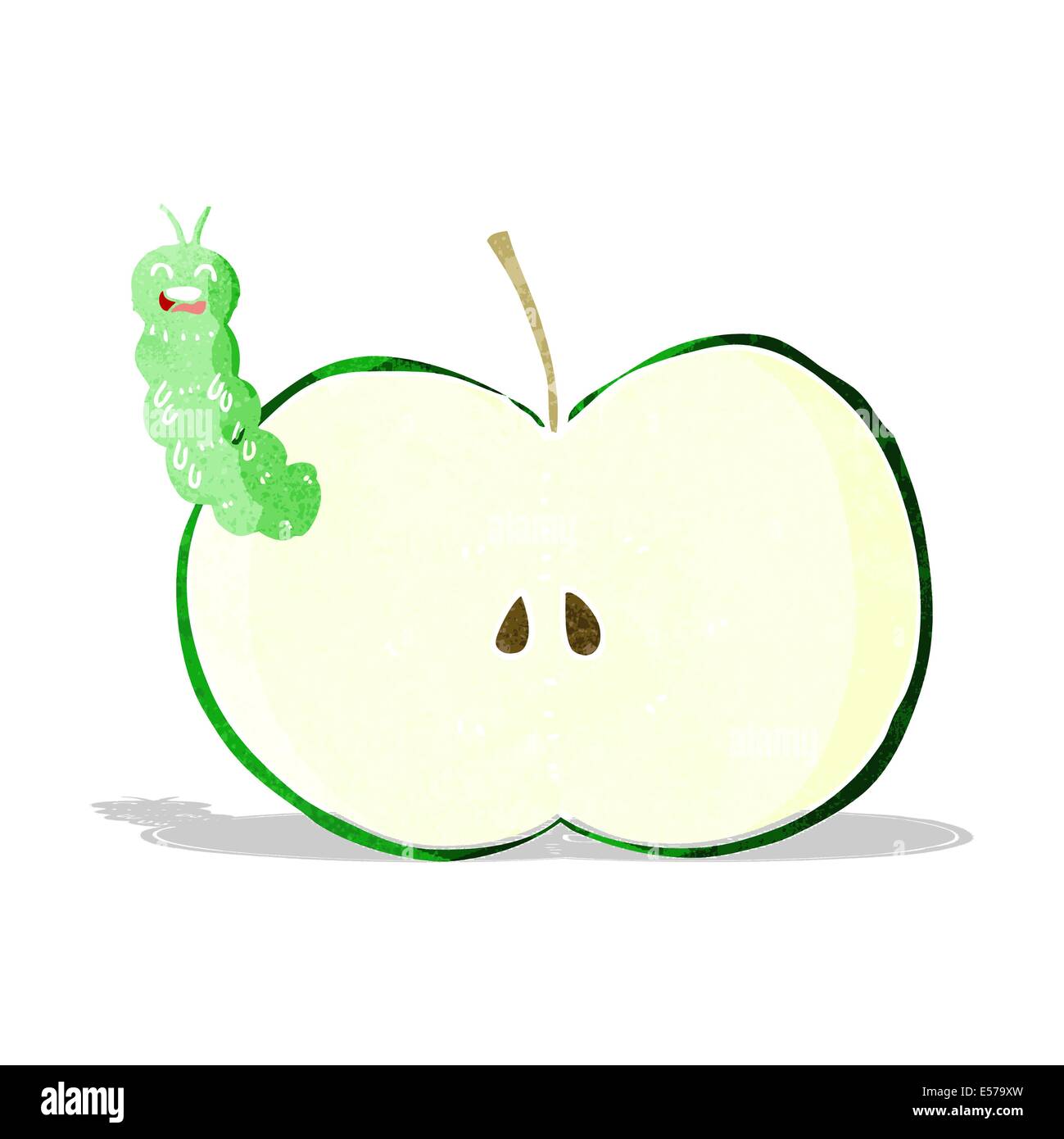 cartoon bug eating apple Stock Vector Image & Art - Alamy