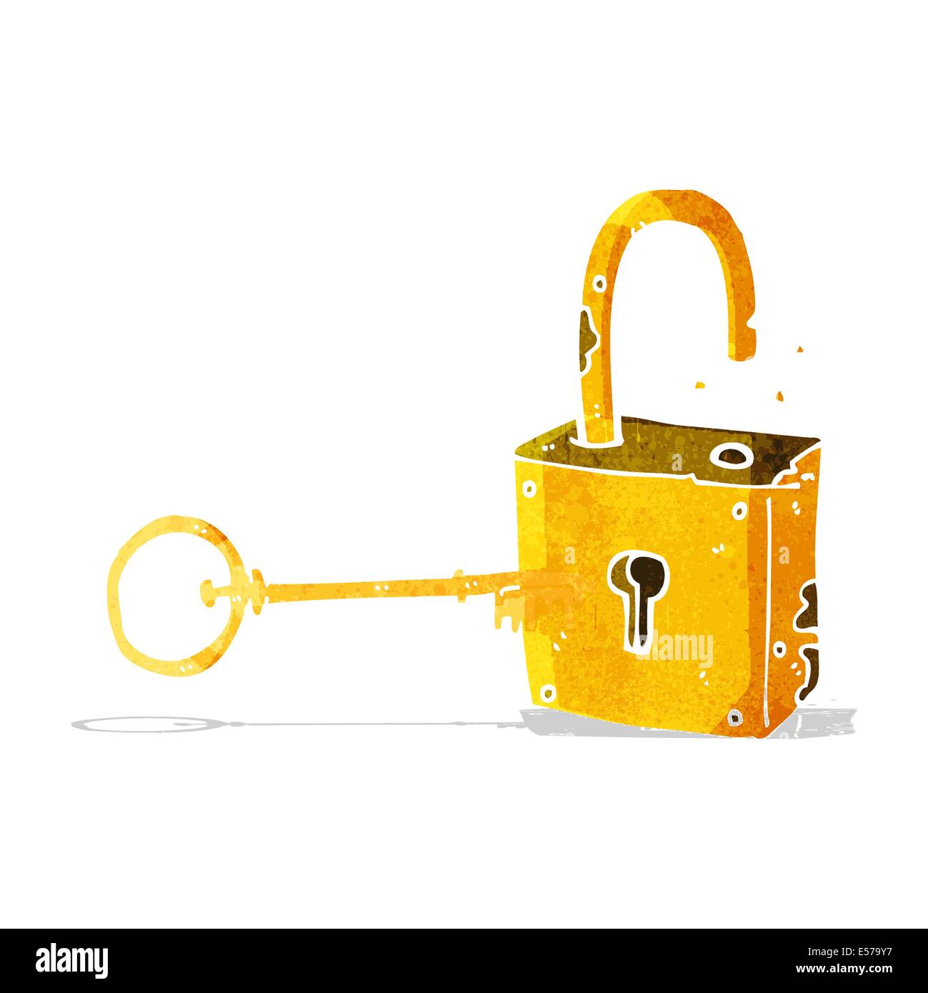 Old rusty key Stock Vector Images - Alamy