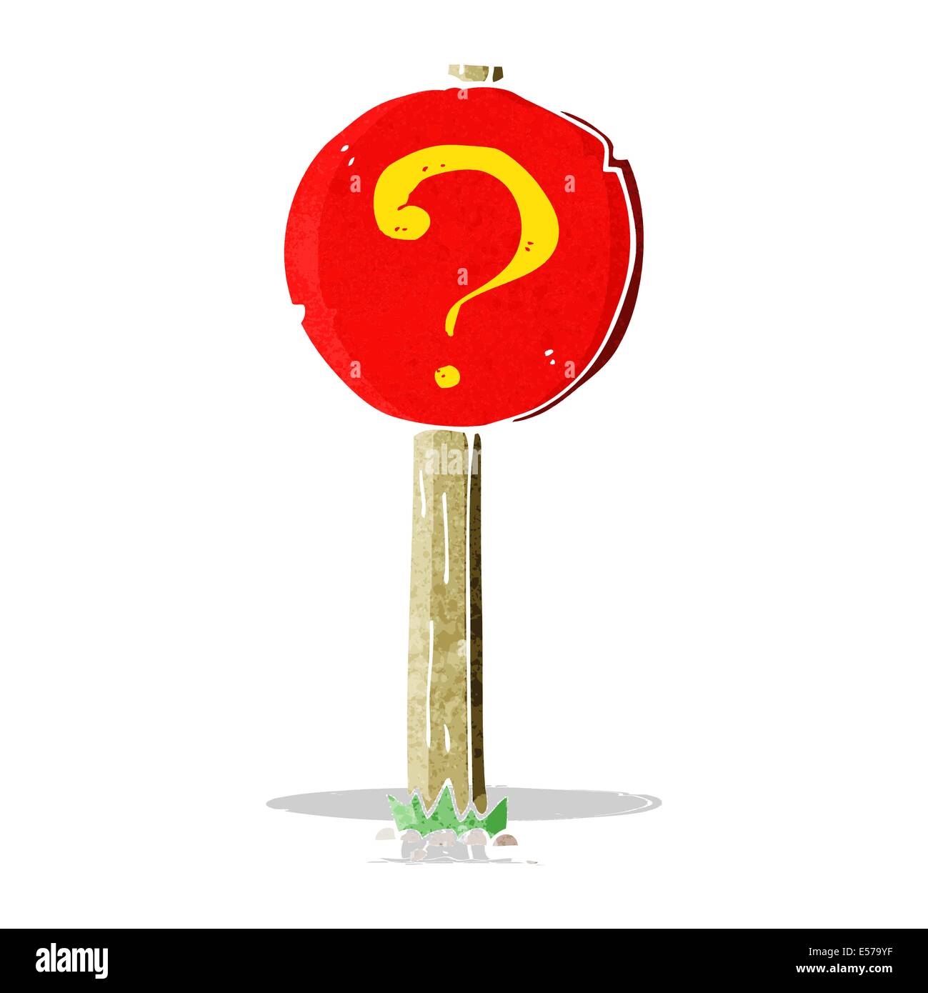 Cartoon signpost question mark Stock Vector Images - Alamy