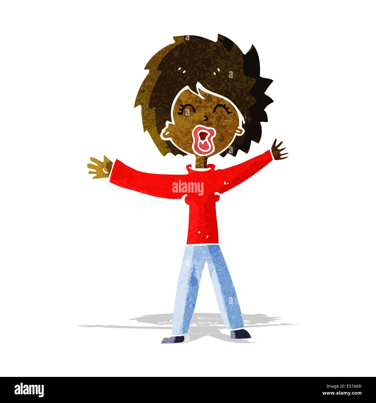 cartoon woman shouting Stock Vector Image & Art - Alamy