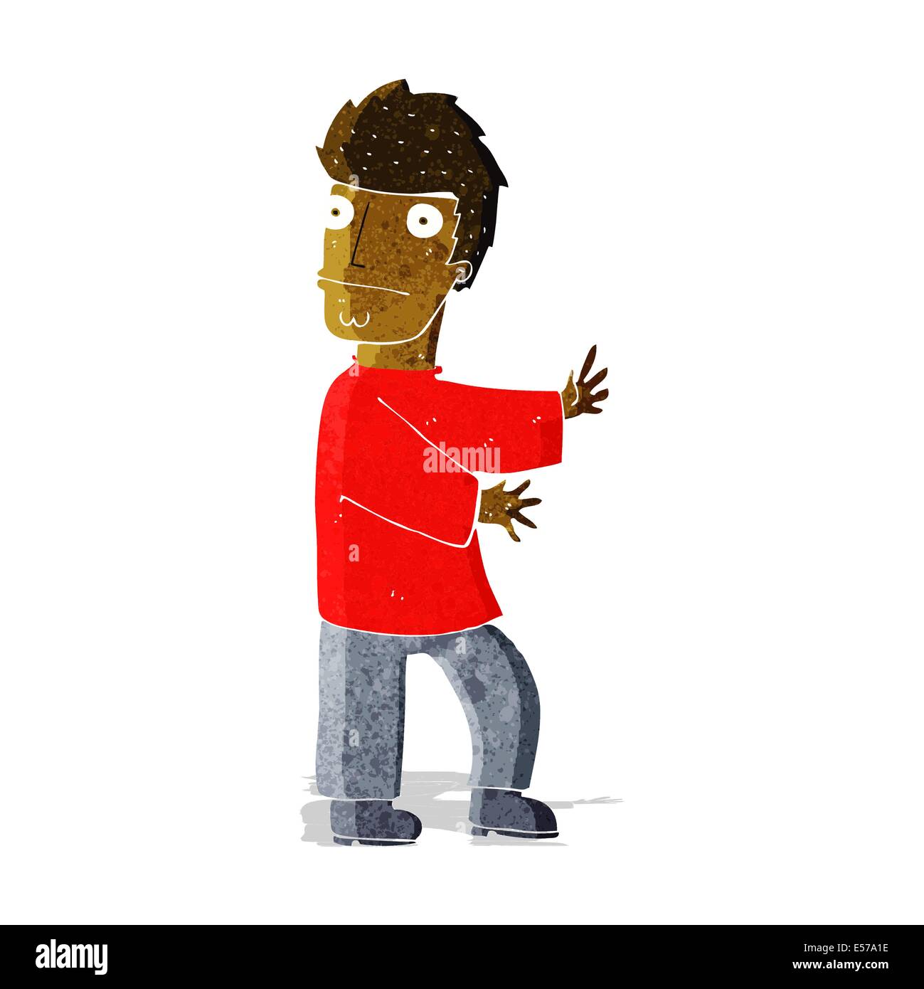 cartoon nervous man Stock Vector Image & Art - Alamy
