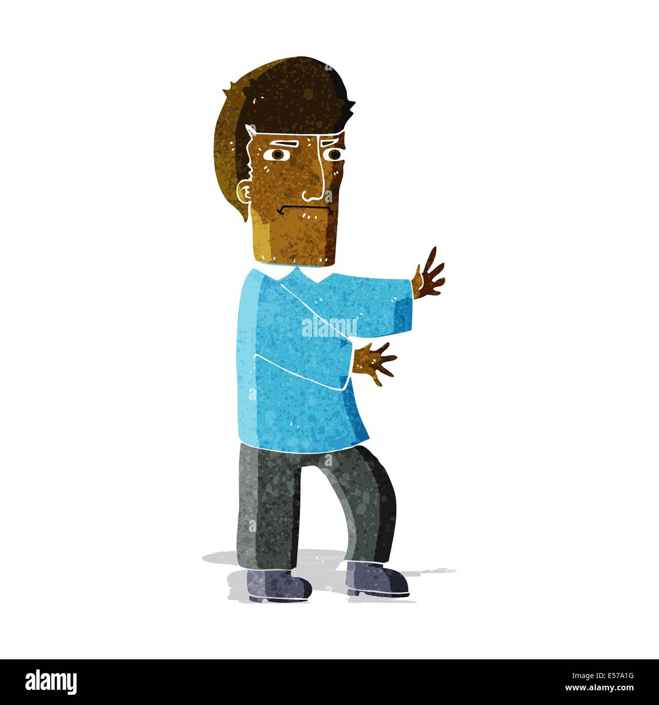 Grumpy man funny Stock Vector Images - Alamy