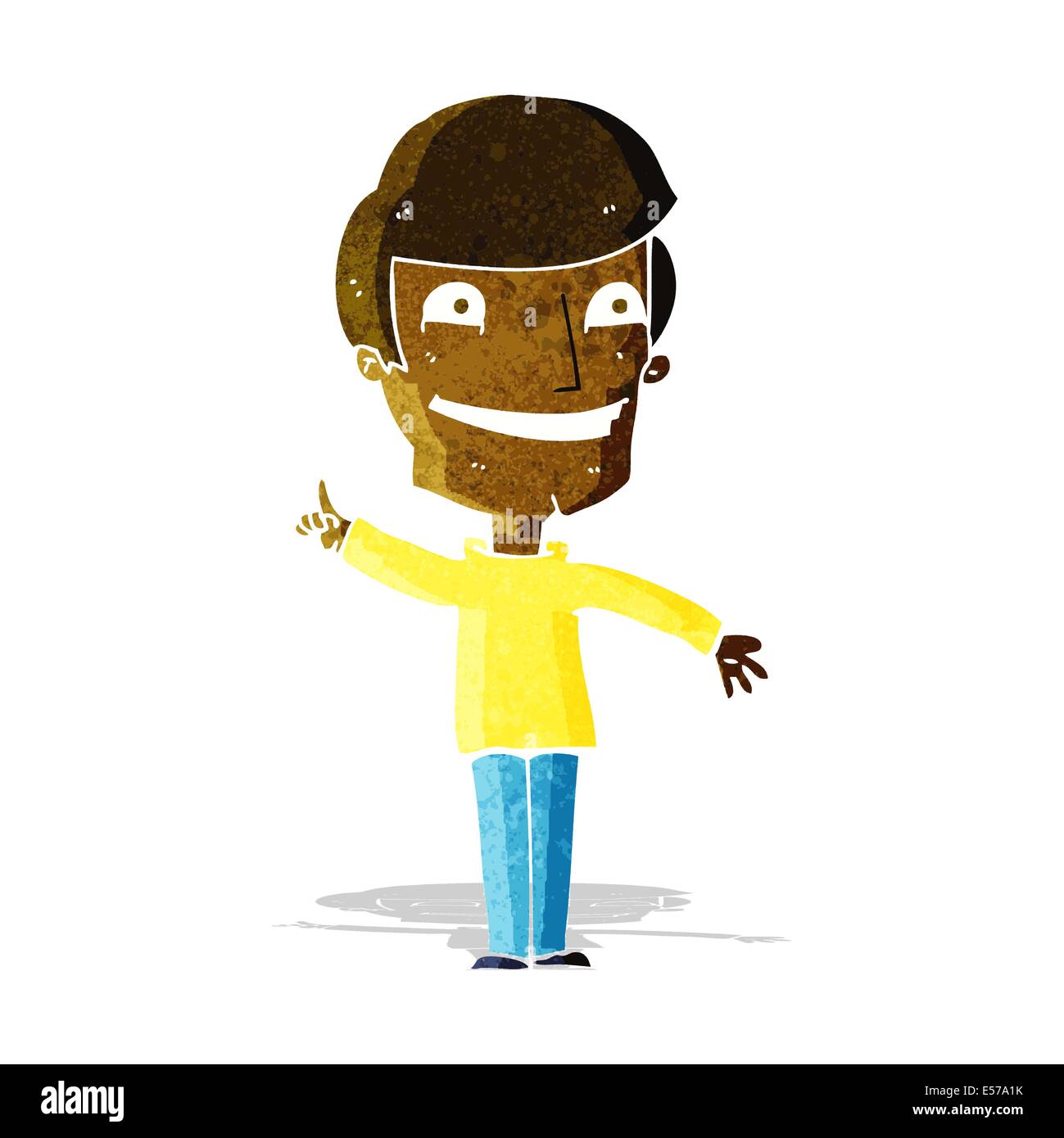 cartoon grinning man with idea Stock Vector Image & Art - Alamy