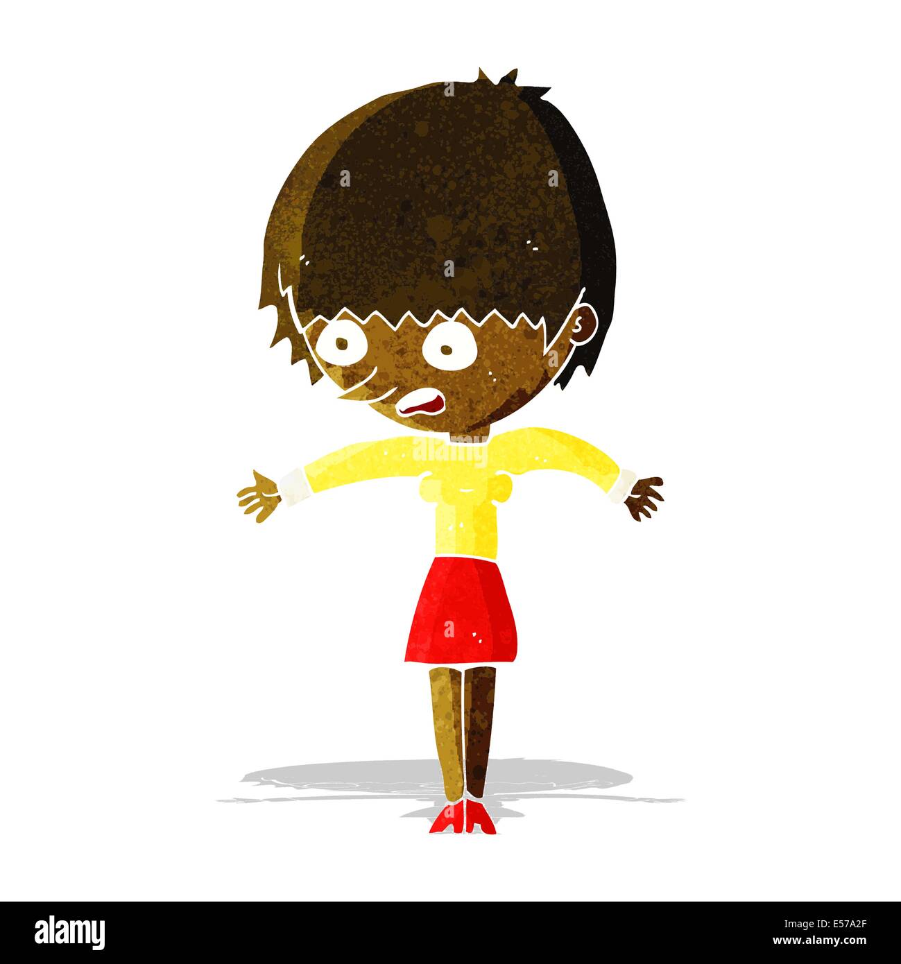 cartoon woman panicking Stock Vector Image & Art - Alamy