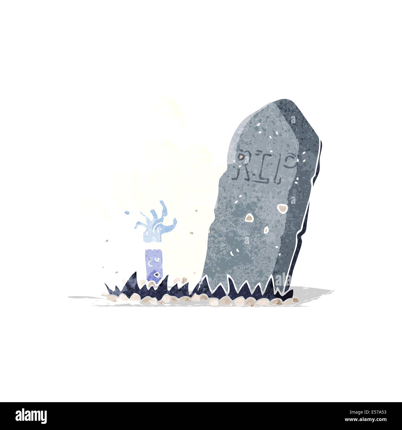 cartoon zombie rising from grave Stock Vector Image & Art - Alamy